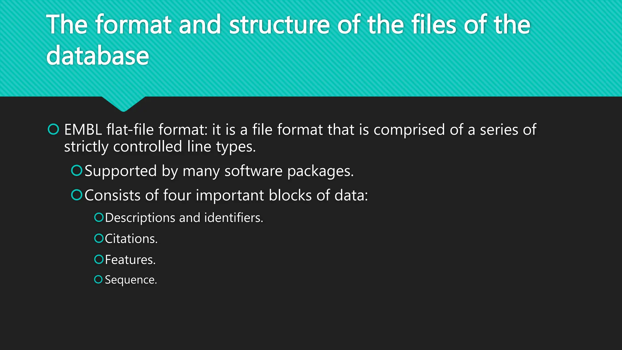 What is the EMBL Nucleotide Sequencing database | PPTX