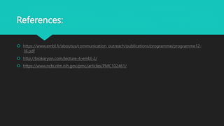 What is the EMBL Nucleotide Sequencing database | PPTX