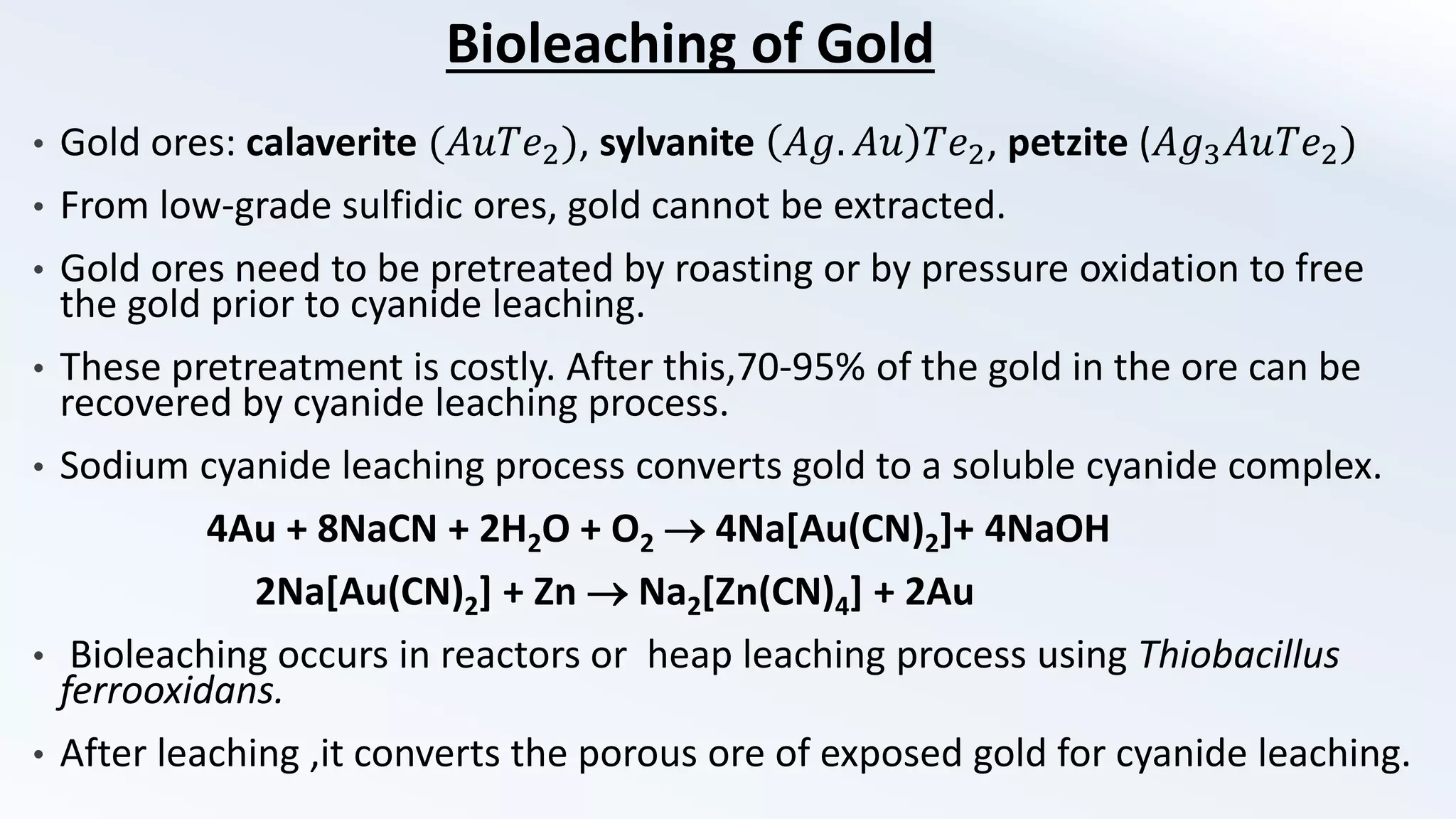 Bioleaching | PPTX