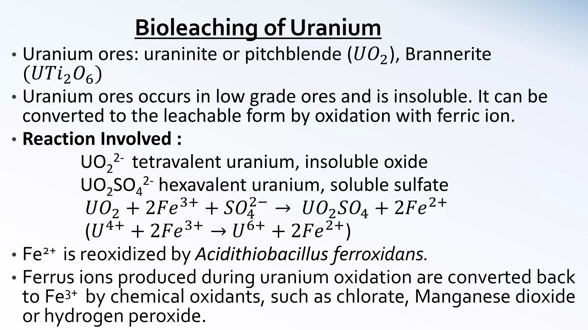 Bioleaching | PPTX