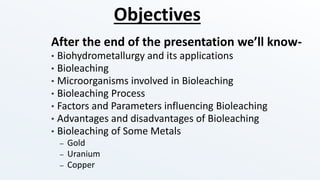 Bioleaching | PPTX