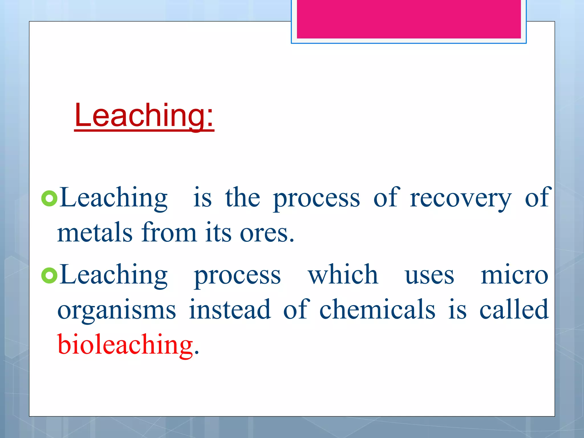 Bioleaching | PPTX