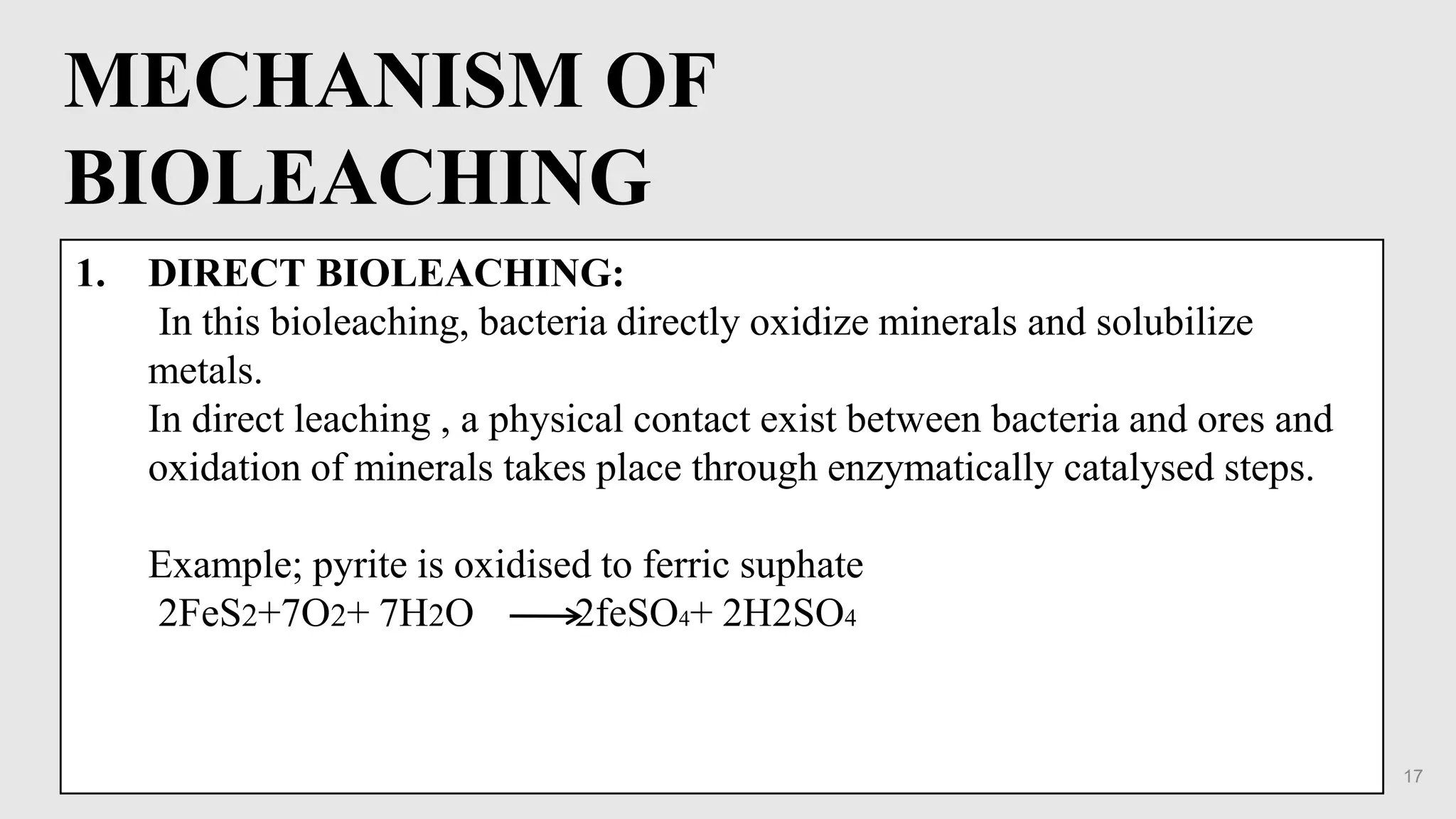 Bioleaching | PPTX