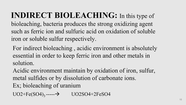 Bioleaching | PPTX