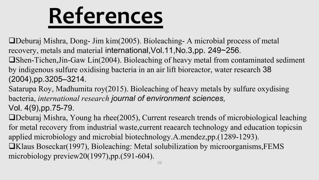 Bioleaching | PPTX