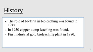 Bioleaching | PPTX