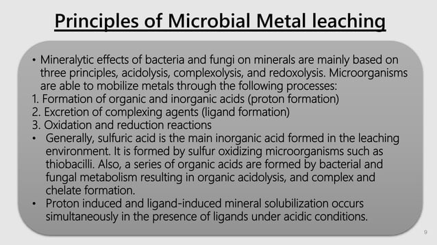 Bioleaching | PPTX