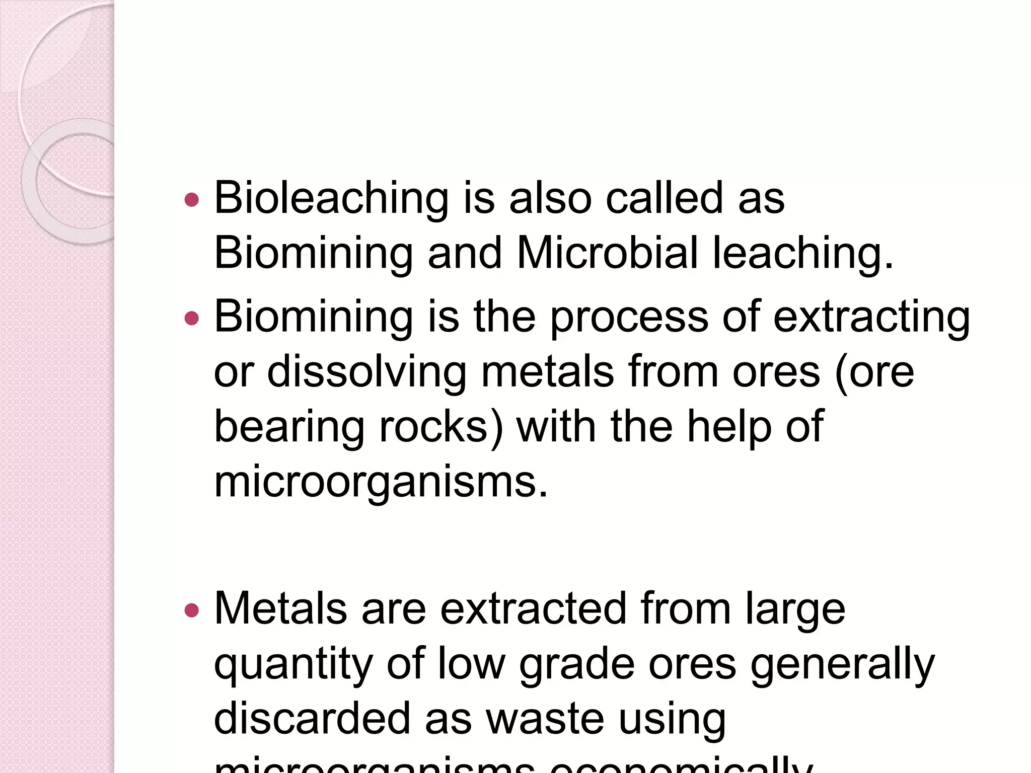 Bioleaching | PPTX