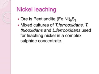 Bioleaching | PPTX