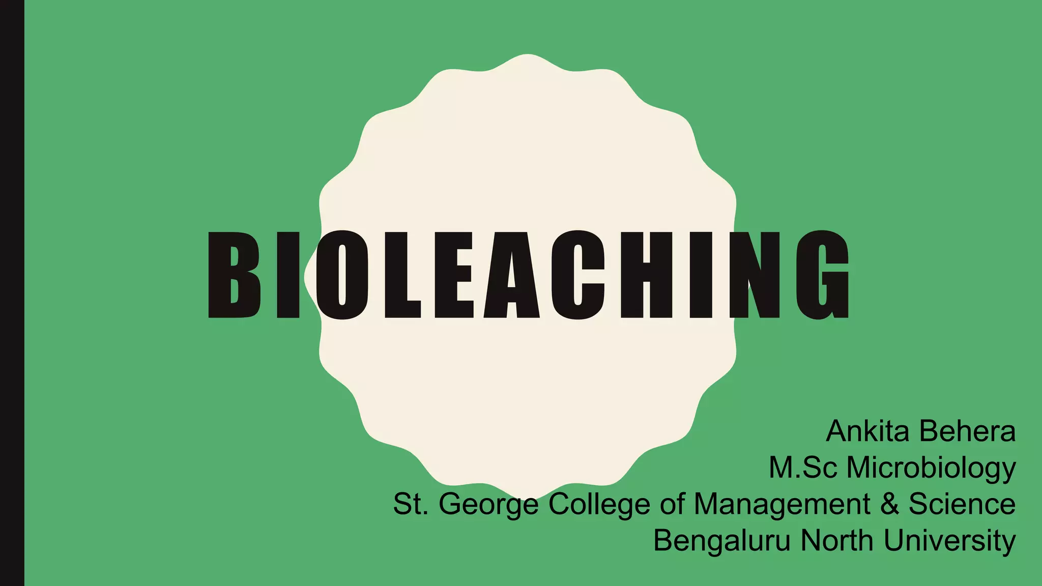 Bioleaching | PPT