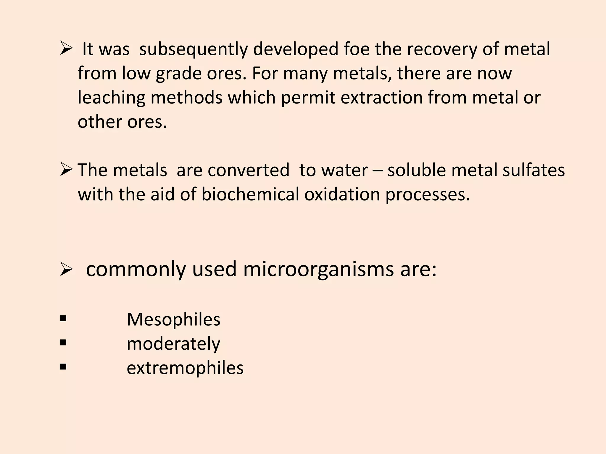 Bioleaching | PPTX