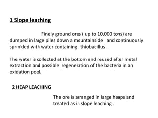 Bioleaching | PPTX
