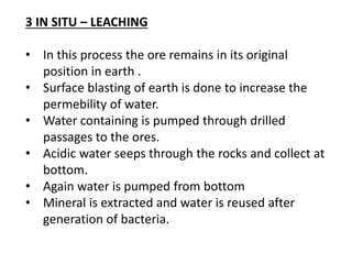 Bioleaching | PPTX