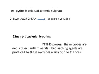 Bioleaching | PPTX