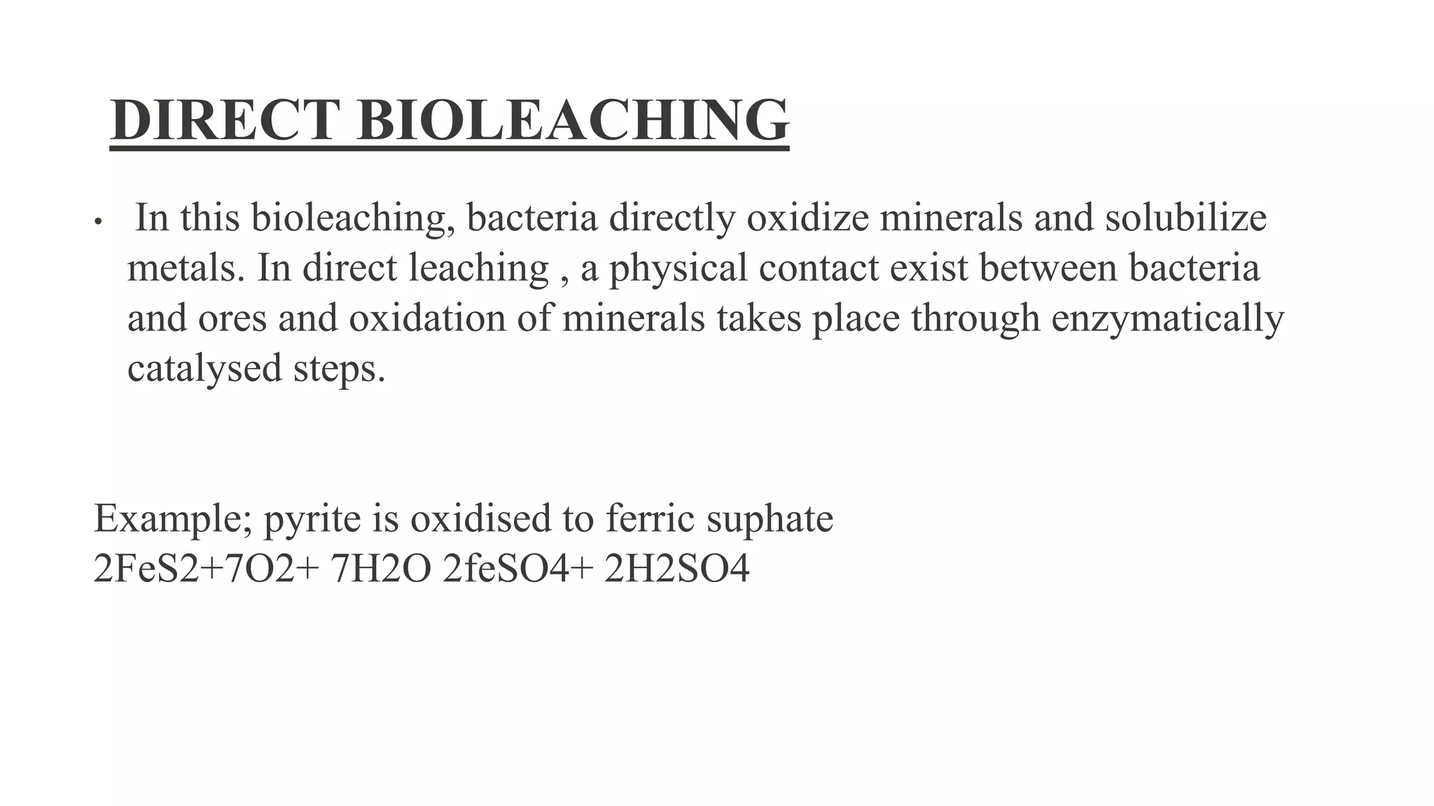 Bioleaching | PPTX