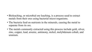 Bioleaching | PPTX