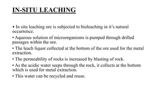 Bioleaching | PPTX