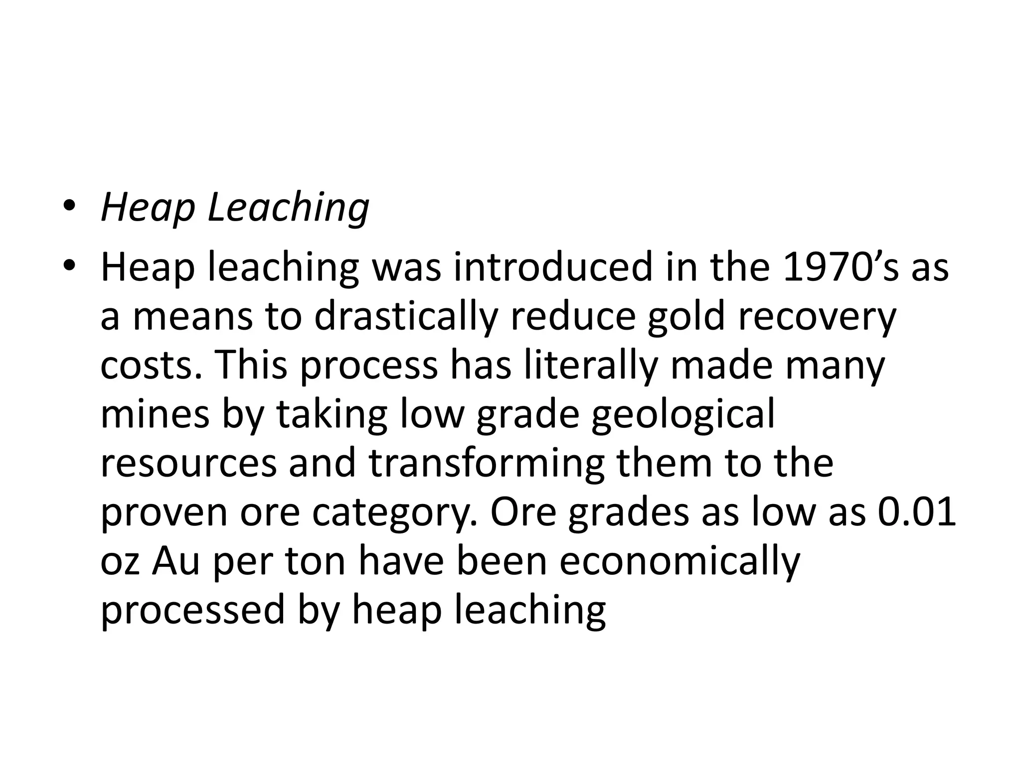 Bioleaching gold recovery | PPTX