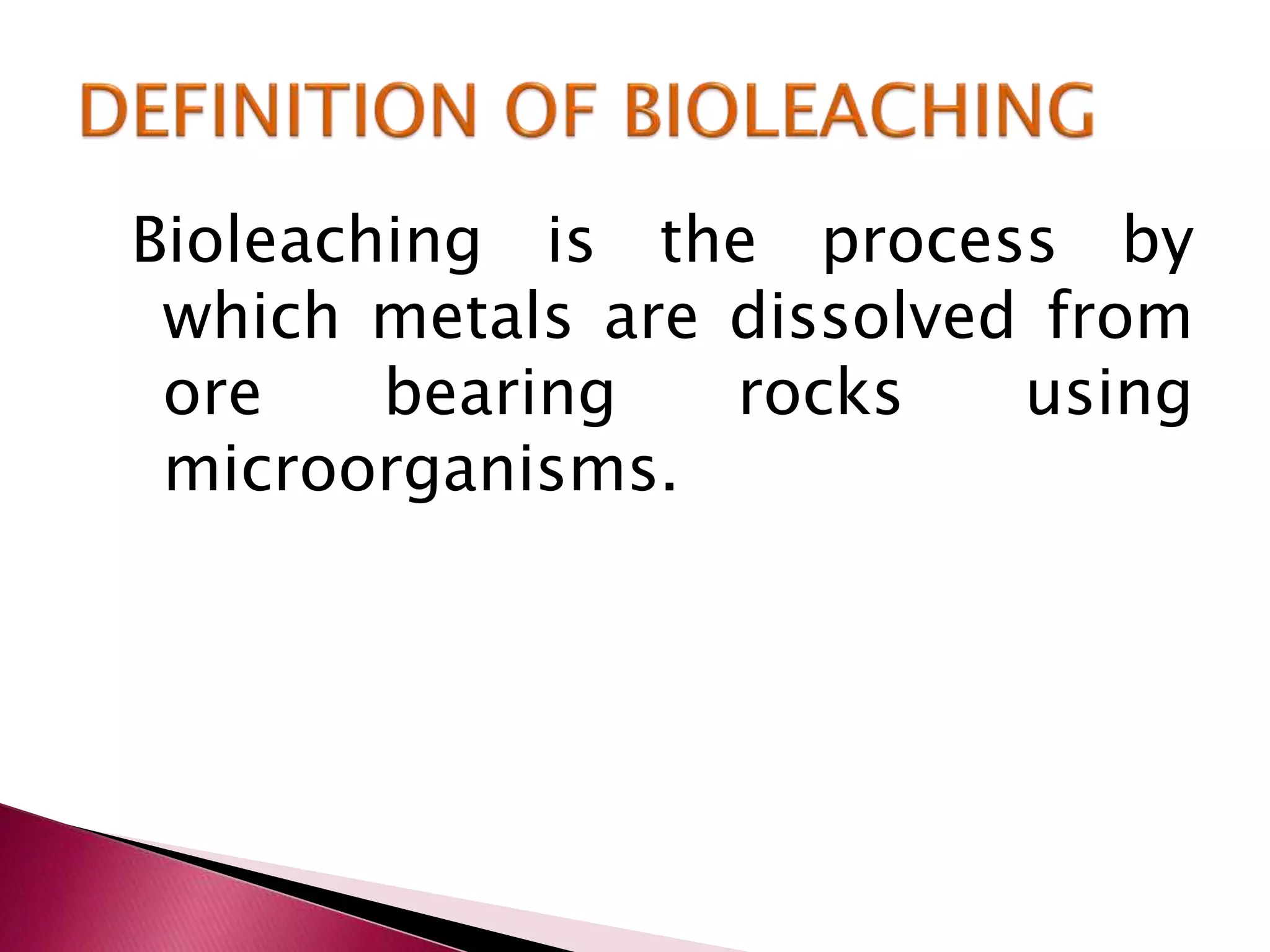 Bioleaching | PPTX