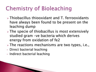Bioleaching | PPTX
