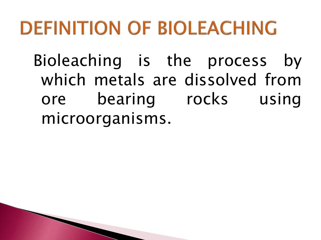 Bioleaching