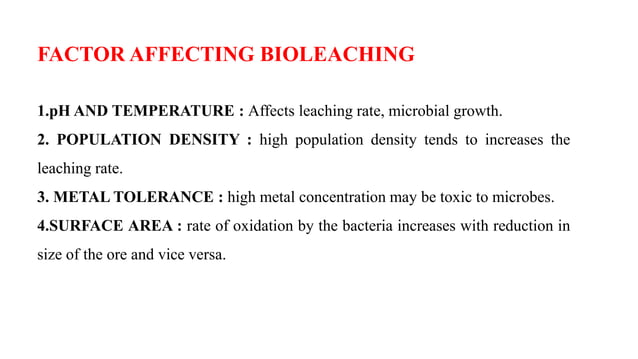 bioleaching | PPTX