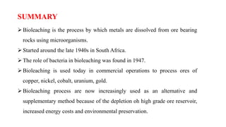 bioleaching | PPTX