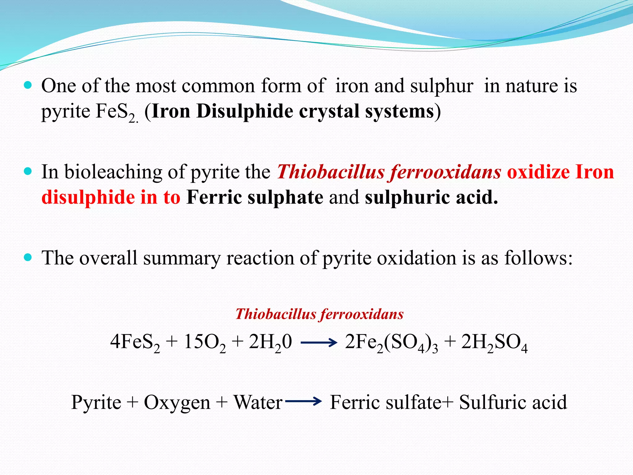Bioleaching of copper, gold and uranium | PPTX