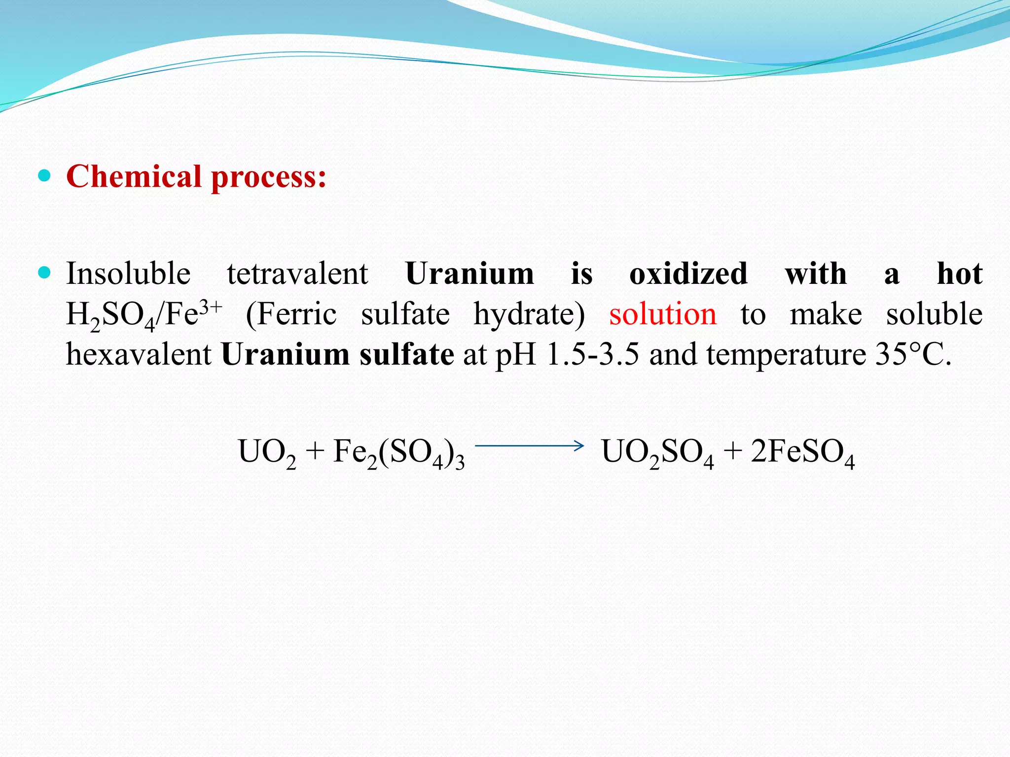 Bioleaching of copper, gold and uranium | PPTX