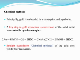 Bioleaching of copper, gold and uranium | PPTX