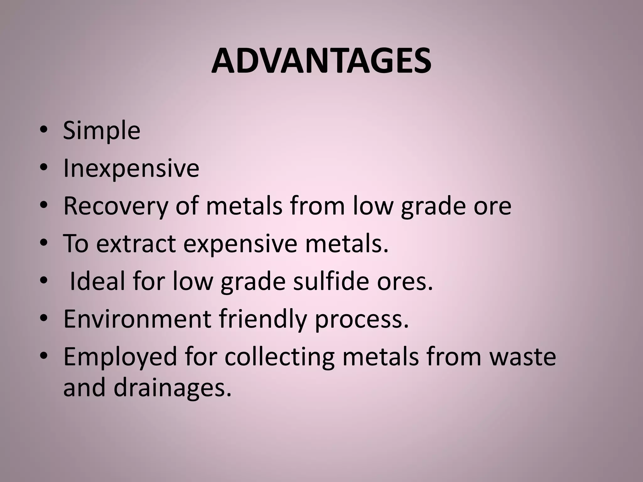 Bioleaching of iron, copper, gold. uranium | PPTX