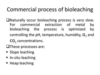 Bio leaching or biomining | PPTX