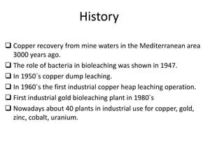 Bio leaching or biomining | PPTX