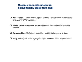 Bio leaching or biomining | PPTX