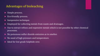 Bioleaching ss.pptx | Chemistry | Science