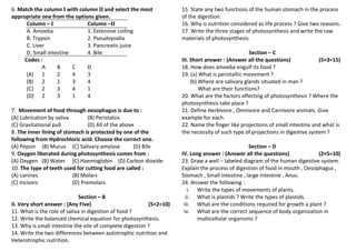 Biology test pdf standard 10th central board | PDF