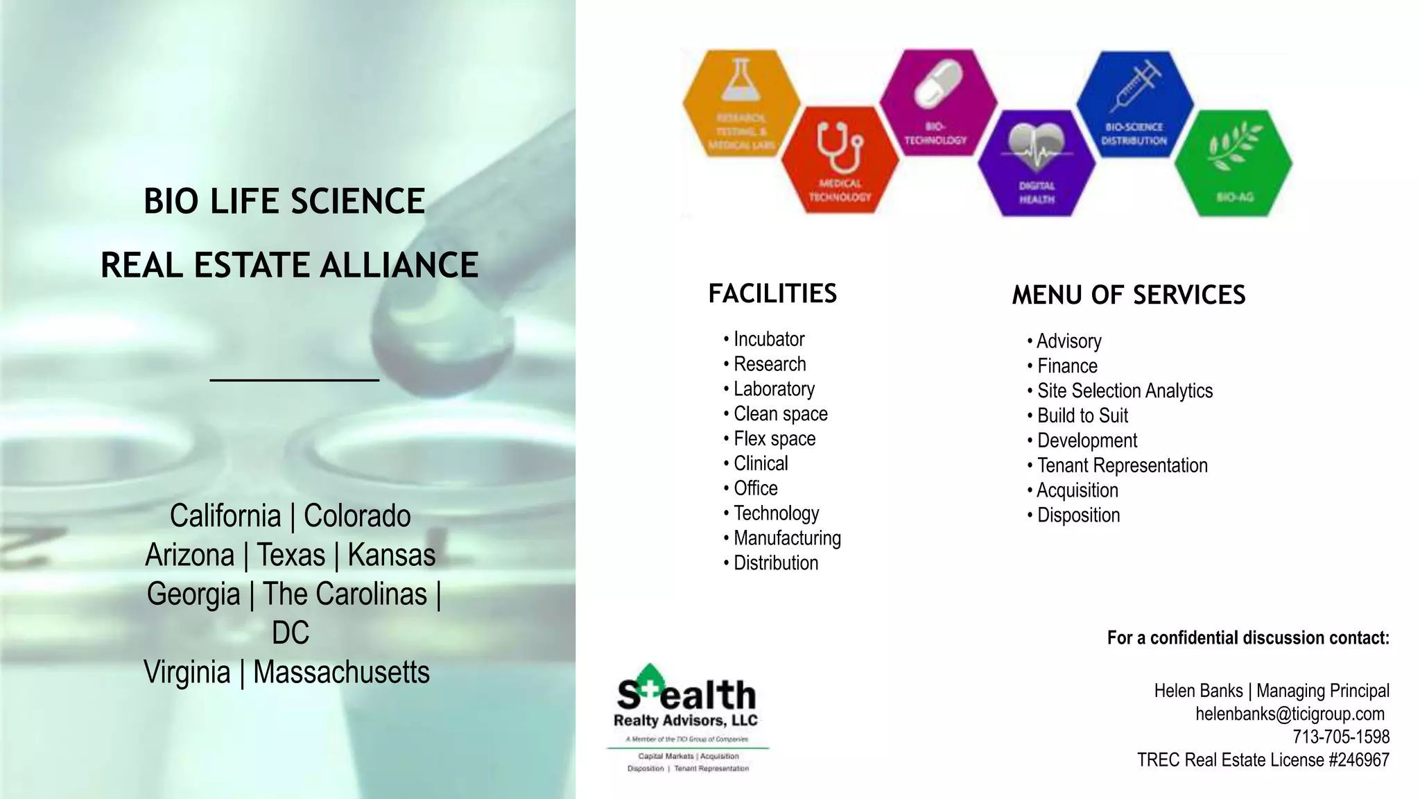 Bio Life Science Real Estate Alliance | PPT
