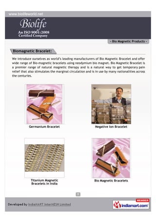 BIOLIFE IMPEX PVT LTD, Mumbai, Bio Magnetic Products | PDF