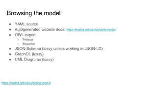 Introduction to the BioLink datamodel | PPTX