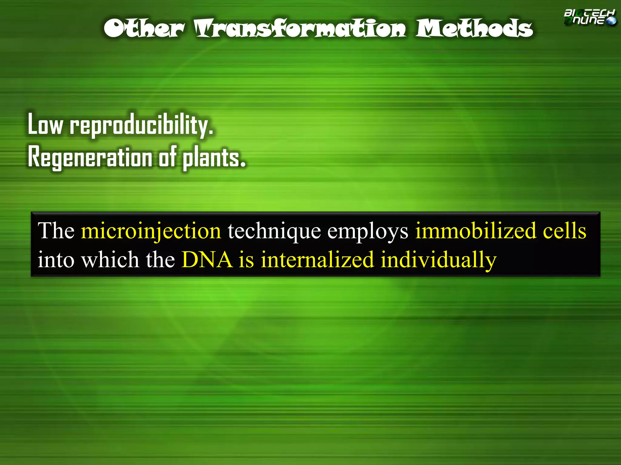 The Biolistic Method | PDF