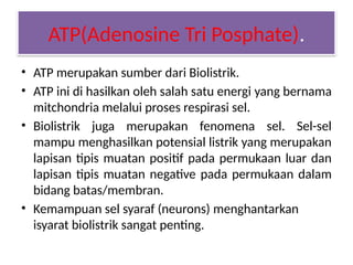 BIOLISTRIK TUBUH FISIOLOGI ELEKTRONIKA MEDIS | PPTX
