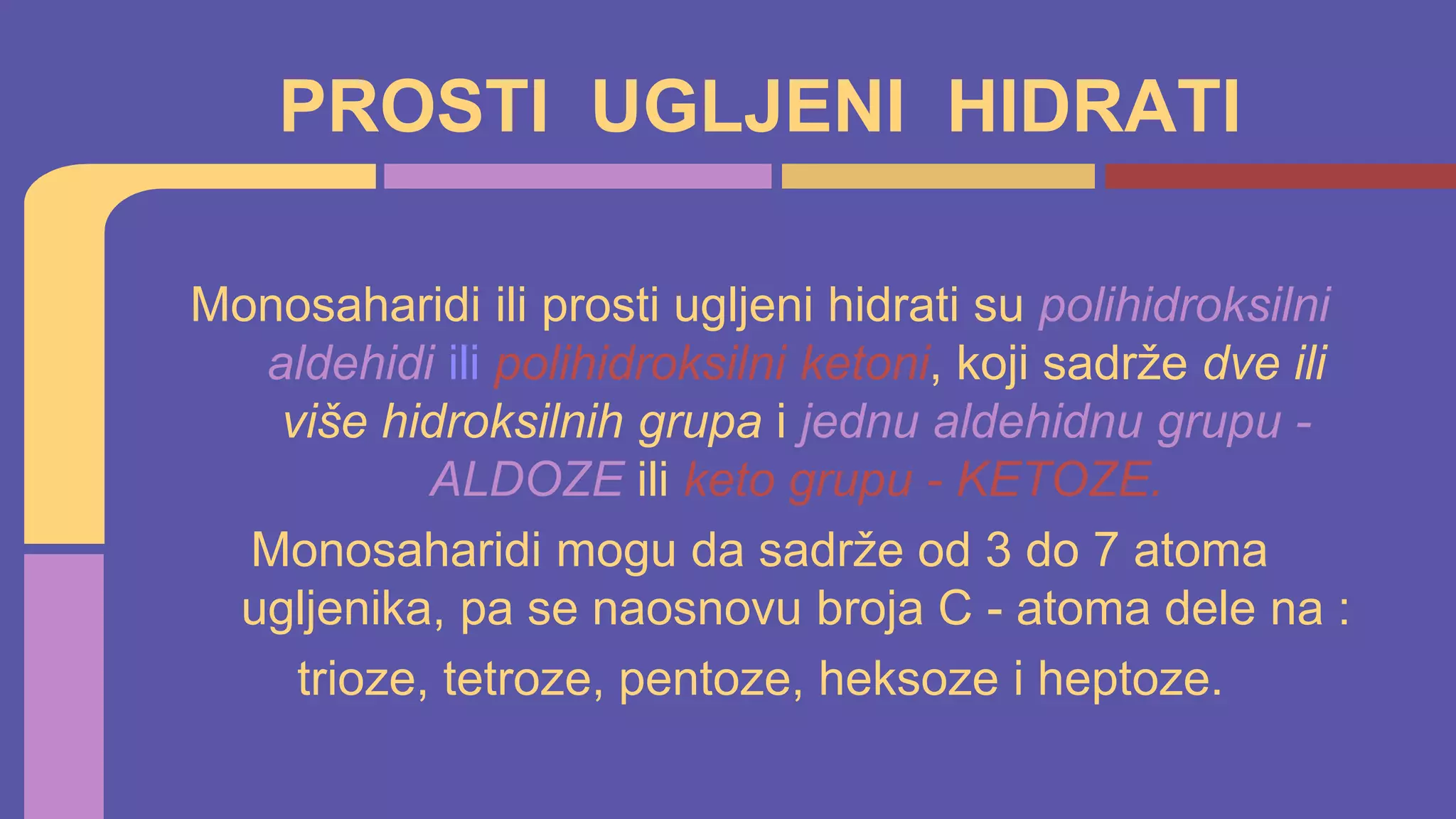 Biološki važna organska jedinjenja ugljeni hidrati | PPTX