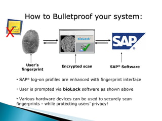Protect SAP data with fingerprint recognition software | PPT