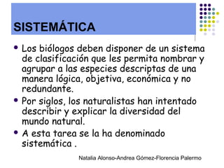 Biología Sistemática, Taxonomía, dominios y reinos | PPT