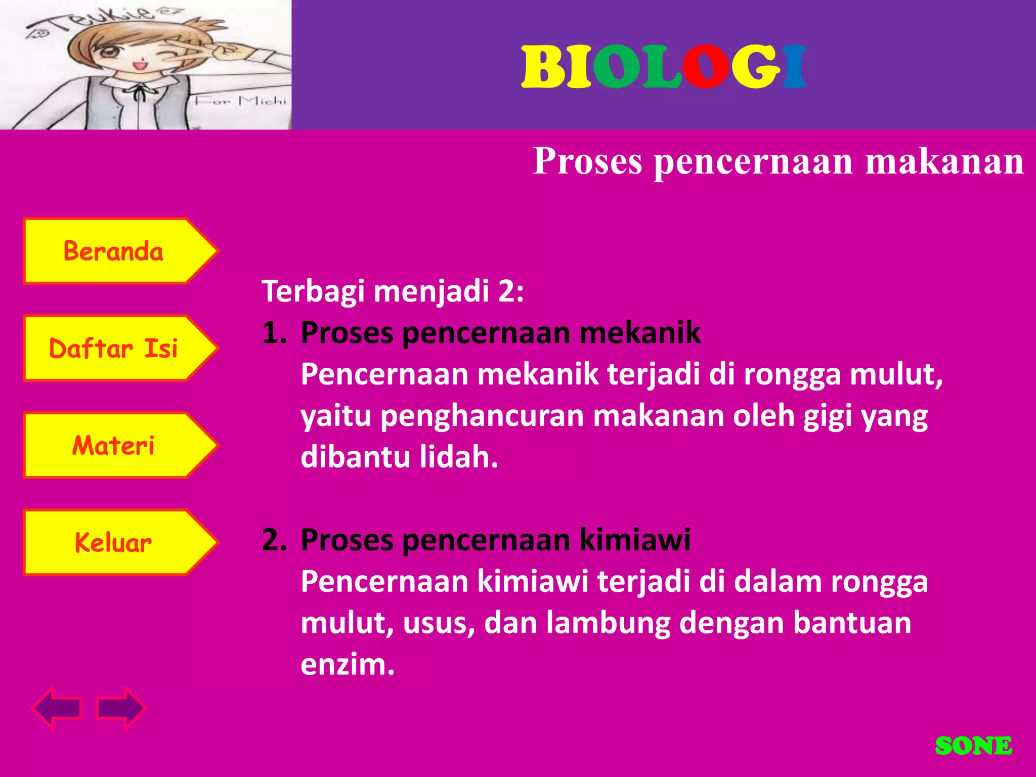 Biologi | Mekanisme Kerja Enzim | PPTX