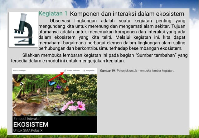 E-modul materi Ekosistem Kelas 10 SMA (Preview) | PDF