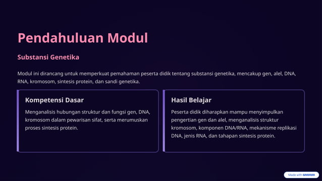 Presentasi Biologi tentang ilmu Genetika | PPTX