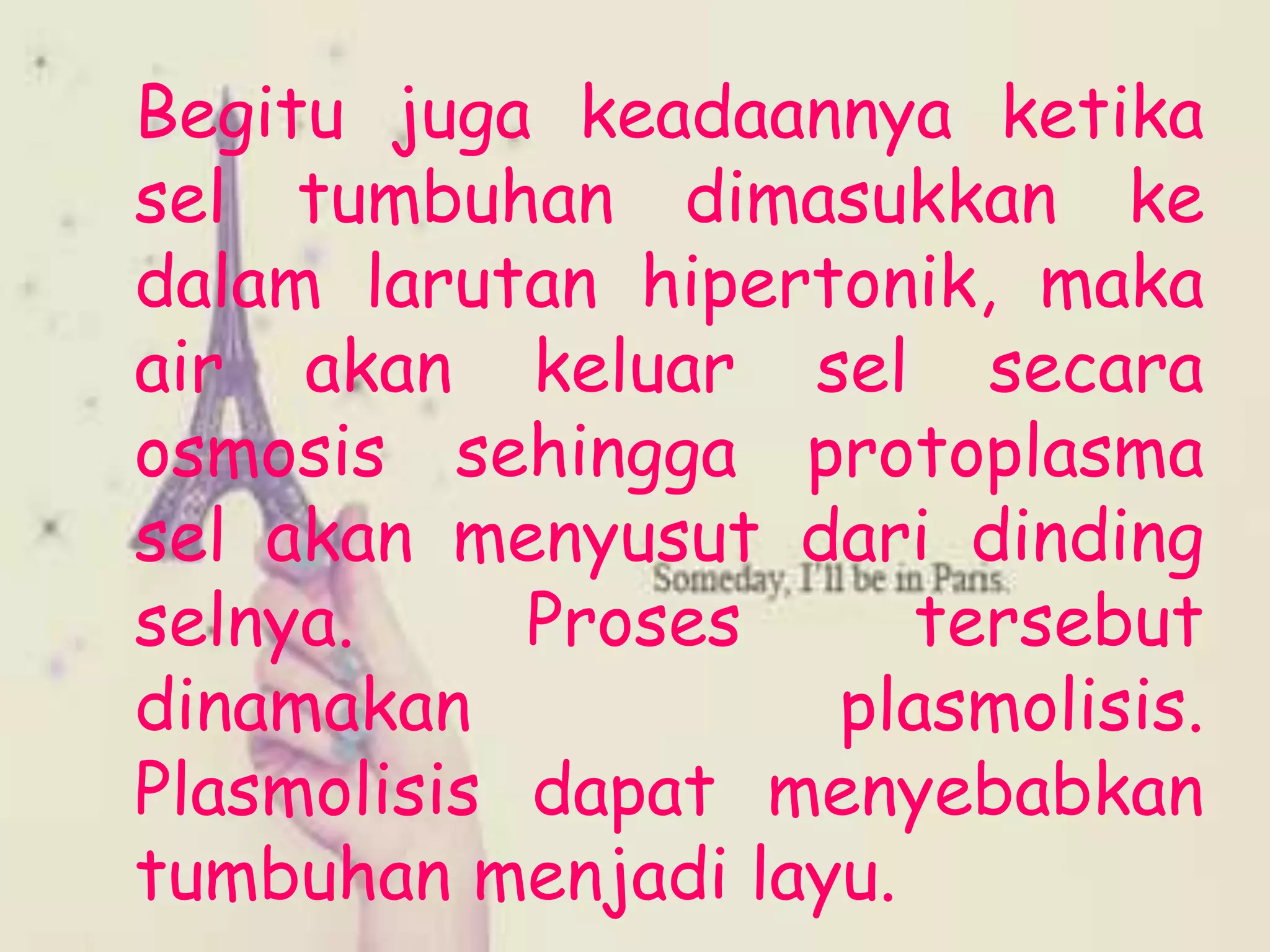 menunjukkan gejala difusi dan osmosis | PPTX