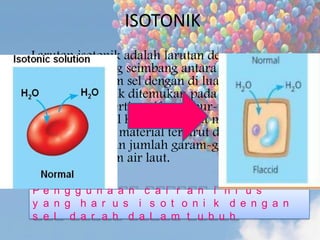 menunjukkan gejala difusi dan osmosis | PPT