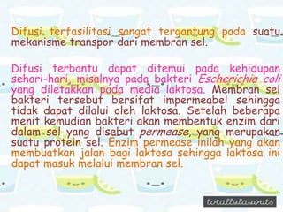 menunjukkan gejala difusi dan osmosis | PPT